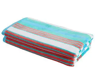 SUPERIOR Rope Textured Oversized Absorbent 2-pi Ece Beach Towel