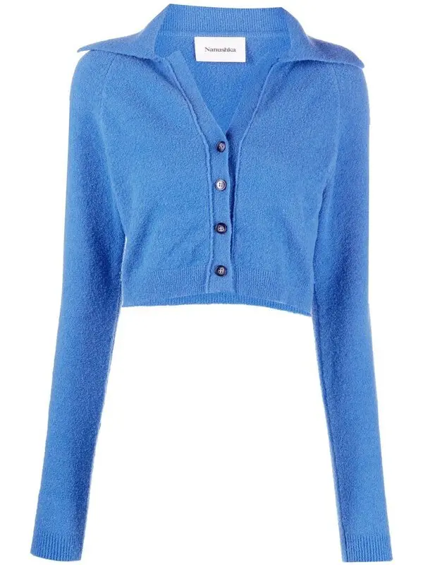 Nanushka Spread-collar Cardigan