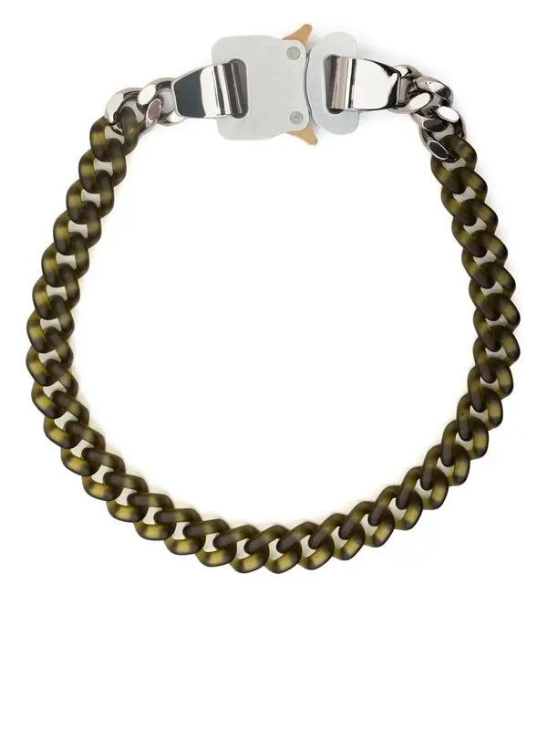 1017 Alyx 9sm Seat-belt Choker Necklace - Green