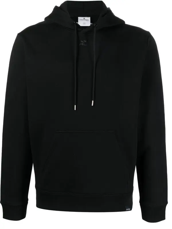 COURREGES Logo-patch Drawstring Hoodie