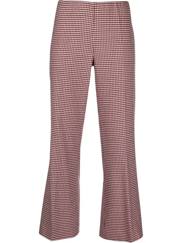 P.a.r.o.s.h Houndstooth Flared Trousers