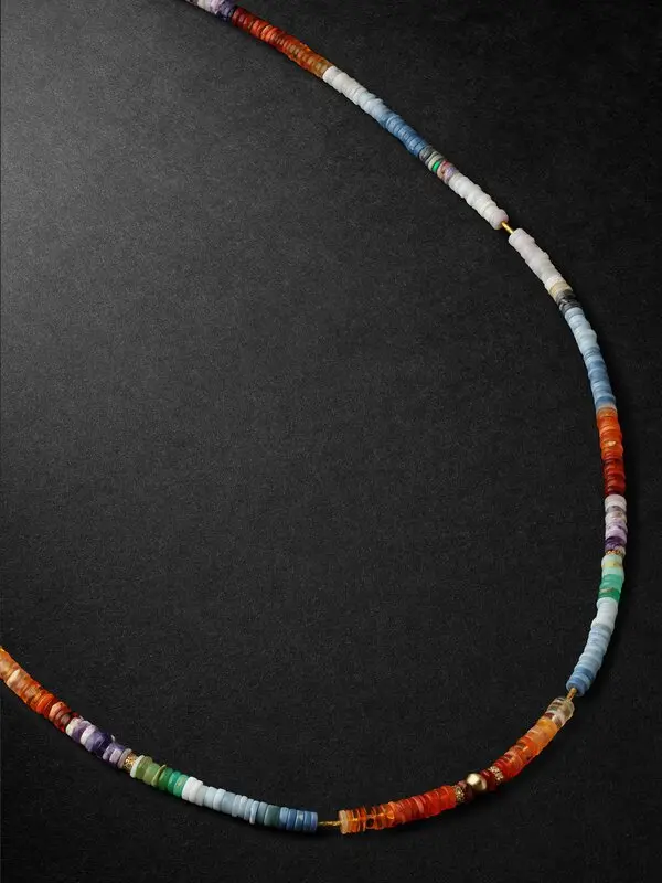 Jacquie Aiche Opal And Diamond Necklace