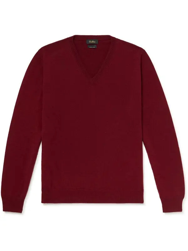 SULKA Cashmere V-neck Sweater