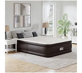 SIMMONS Beautyrest Duet 18' Two Chamber Air Bed, Built N Pump, Queen