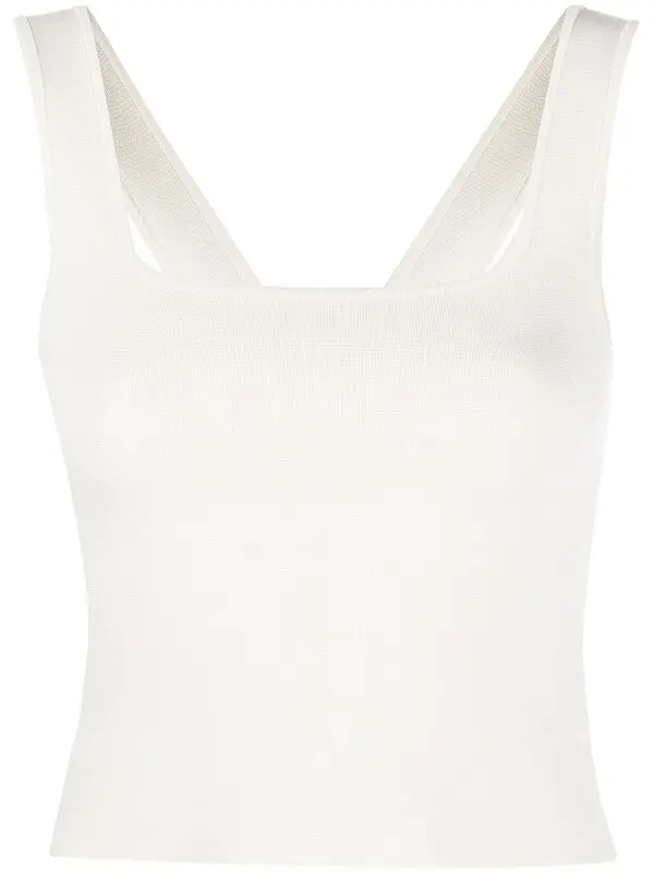 Matteau Square Neck Vest Top - White