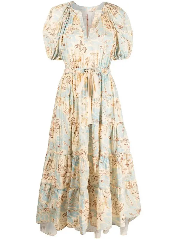Ulla Johnson Olina Floral-print Midi Dress