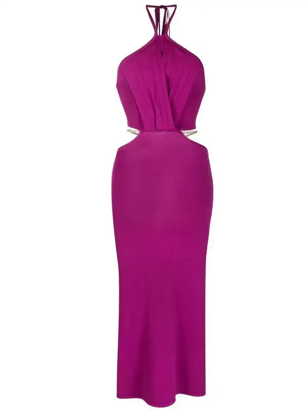 Manning Cartell Cut-Out Detail Knit Dress - Purple | Editorialist