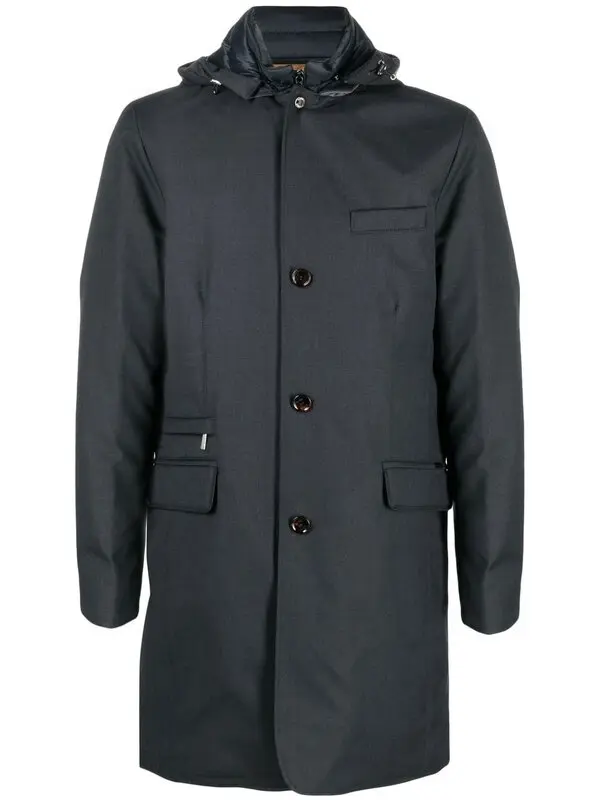 MOORER Buttoned-up Hooded Parka