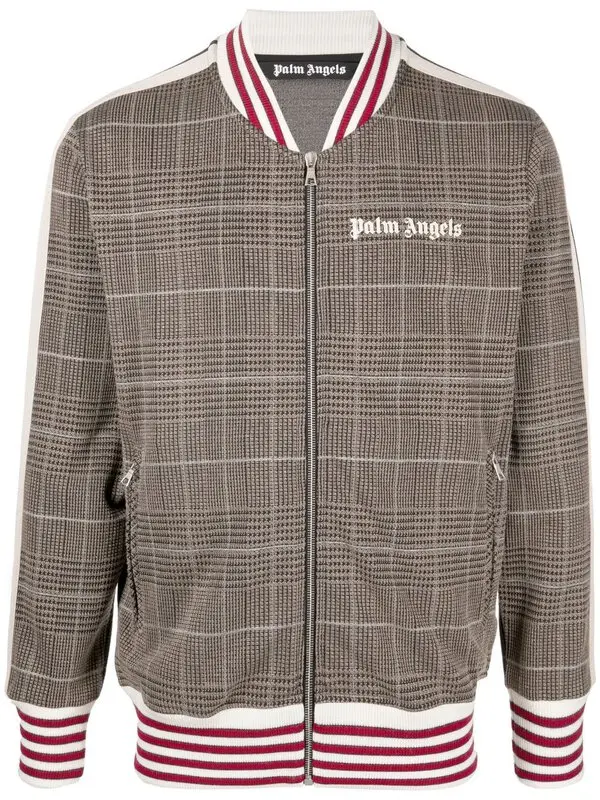 Palm Angels Checked Bomber Jacket