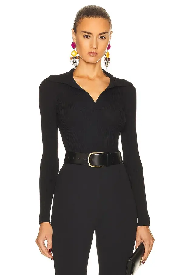 Saint Laurent V-neck Sweater - Noir