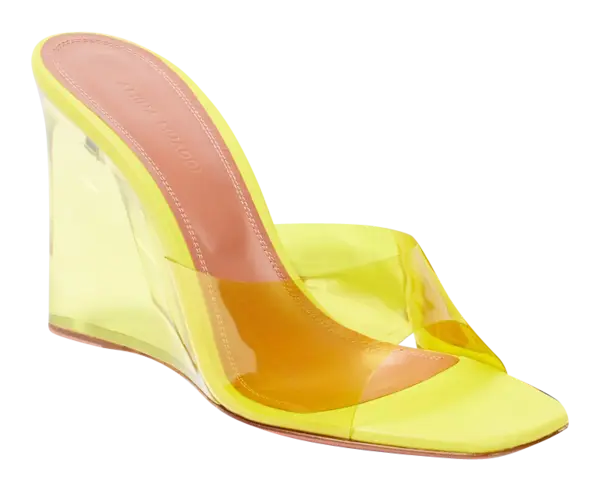 Amina Muaddi Lupita Wedge Mules