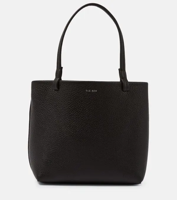 THE ROW Park Small Leather Tote Bag - Black