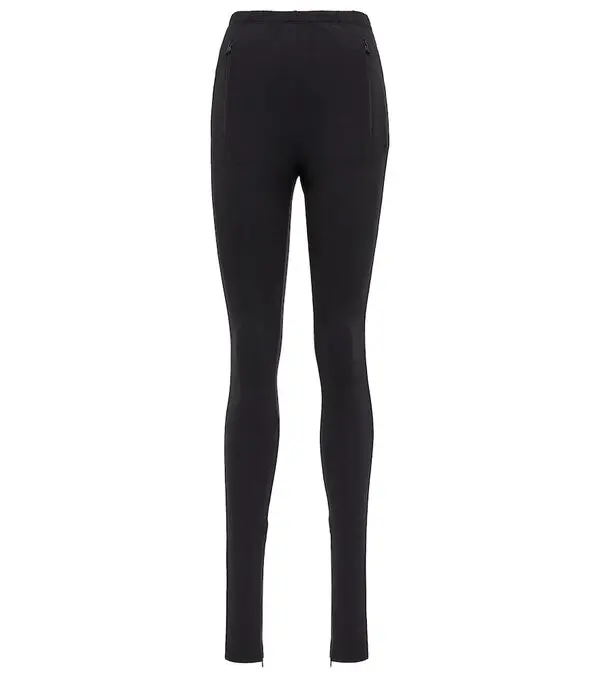 Wardrobe.NYC Zipped Leggings - Black