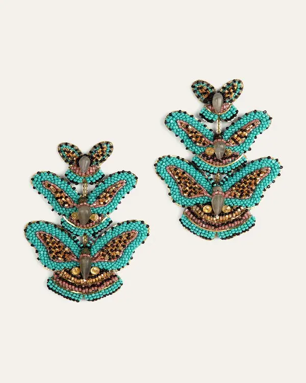 Deepa Gurnani Rainey Butterfly Dangle Earrings