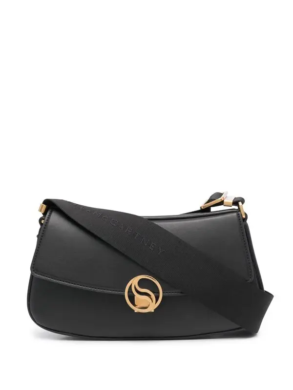Stella McCartney Logo Clasp Flap Bag - Black
