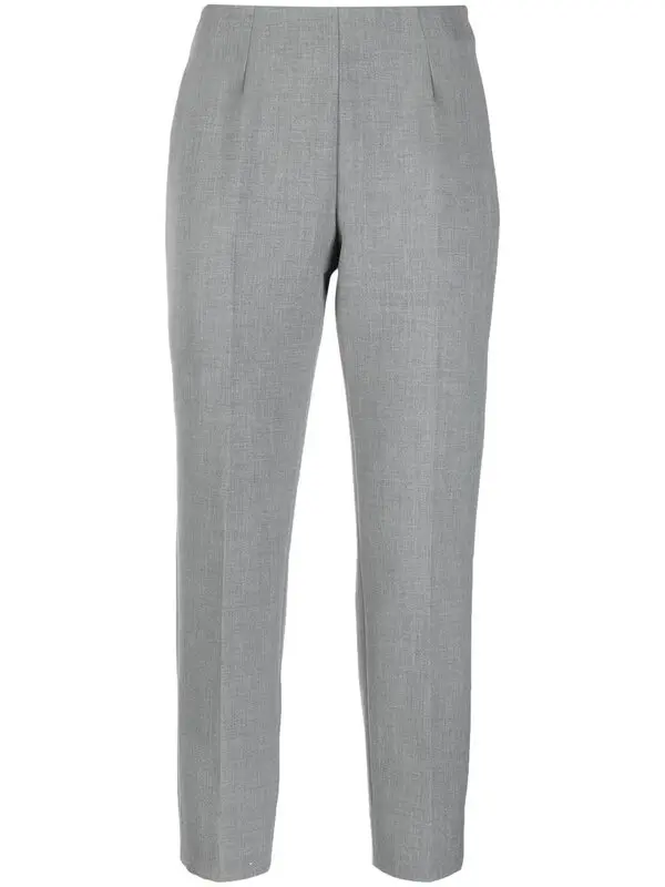 Peserico Slim-fit Cropped Trousers - Grey