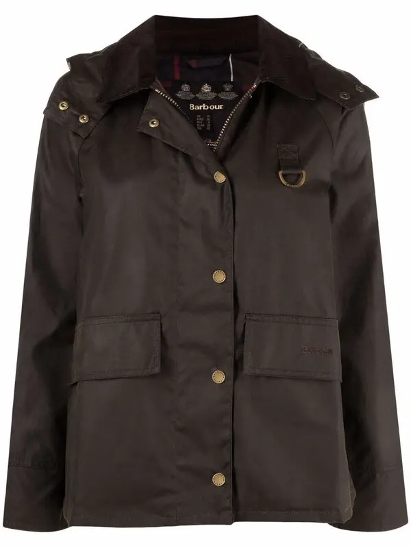 Barbour Avon Wax-cotton Hooded Jacket