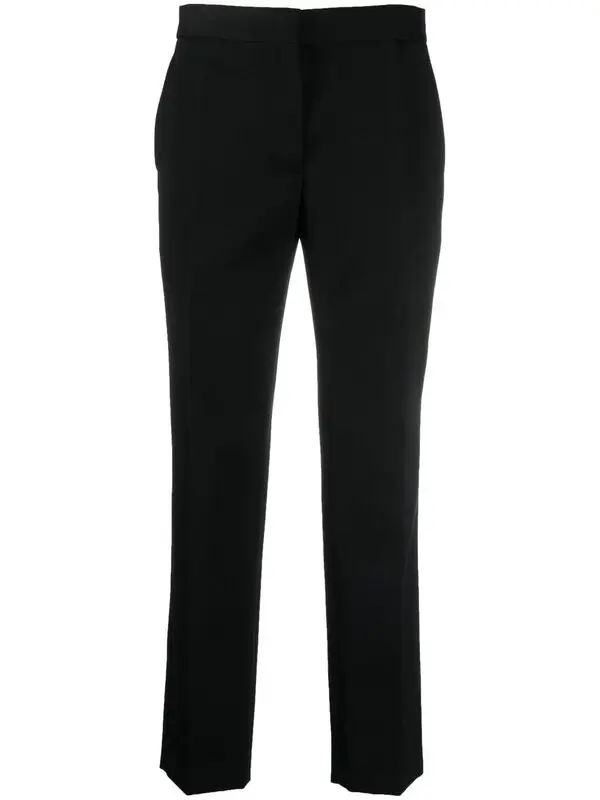 JIL SANDER Cropped Tailored Trousers - Black