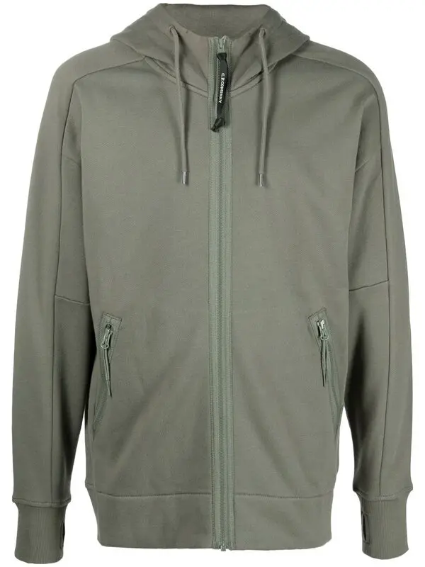 C.P. COMPANY Goggles-detail Zip-up Hoodie
