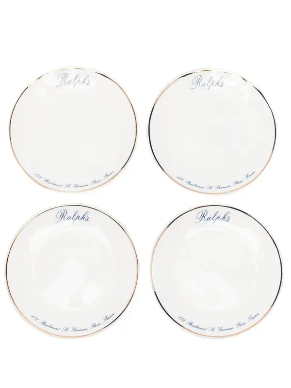 Ralph Lauren S Canape Plate Set - White