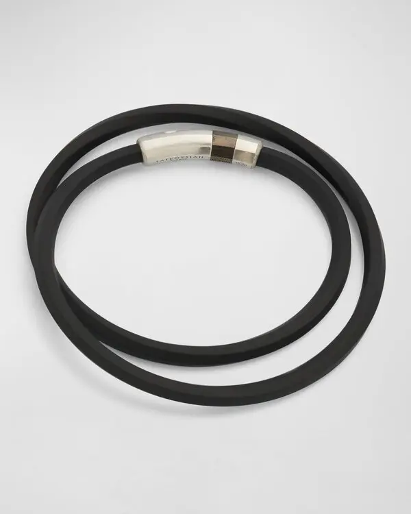 Tateossian Double-wrap Bracelet - Black