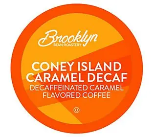 BROOKLYN BEAN ROASTERY Brooklyn Beans 40-count Caramel Flavored Decaf Coffee Pods