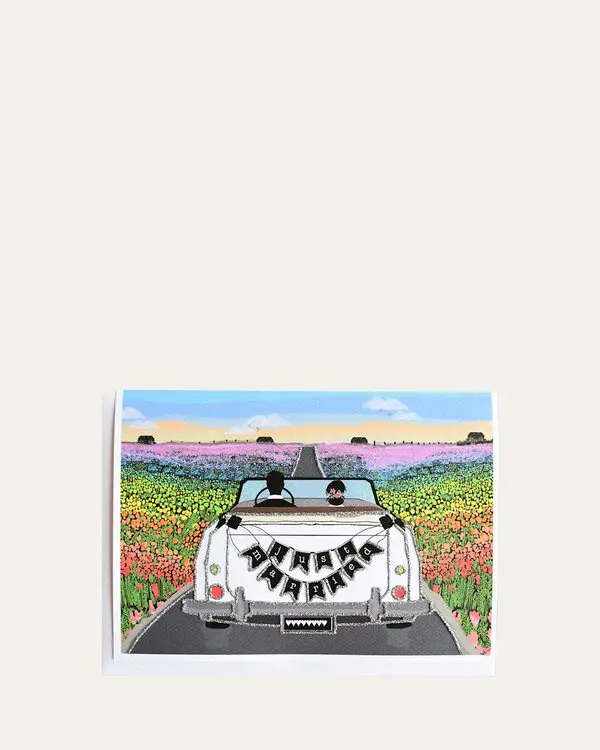 VERRIER Just Married Greeting Card