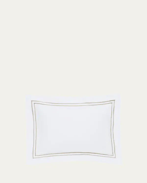 SFERRA Grande Hotel Boudoir Sham - White/taupe