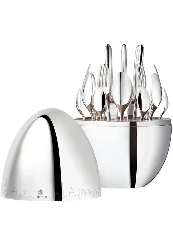 Christofle Mood Skyline Paris 24-piece Flatware Set