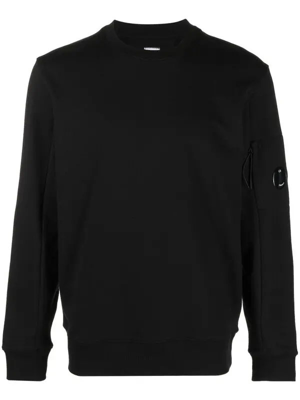C.P. COMPANY Lens-detail Crew-neck Sweatshirt - Black