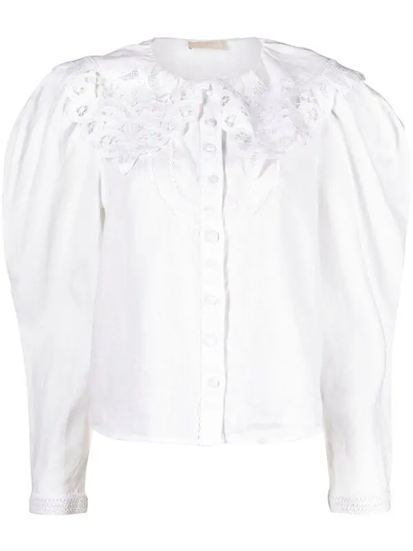 Ulla Johnson Broderie Anglaise Collar Blouse
