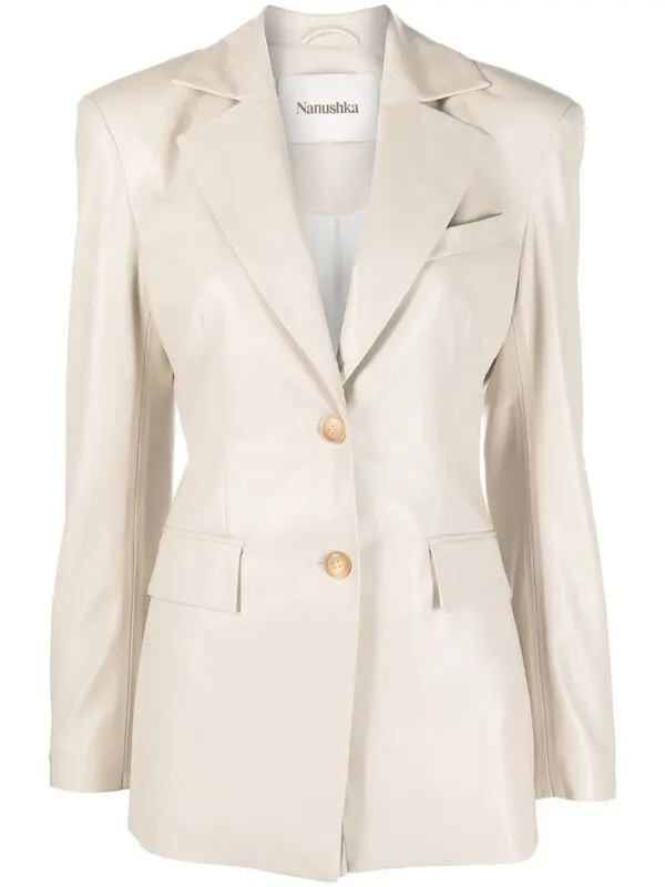 Nanushka Hathi Single-breasted Blazer - Neutrals