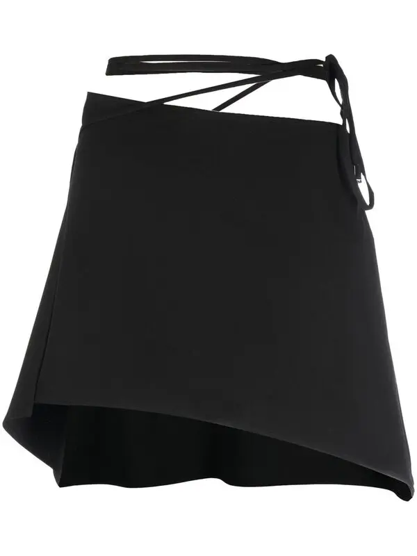 Attico Tied-waist Mini Skirt