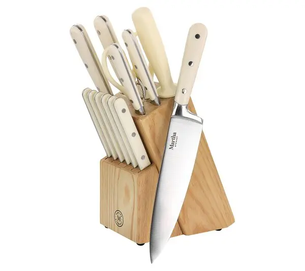 MARTHA STEWART Essential Ruxton 14pc Knife & Bl Ock Set