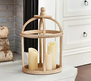 VALERIE PARR HILL Oval Beaded Open Concept Lantern Valerie