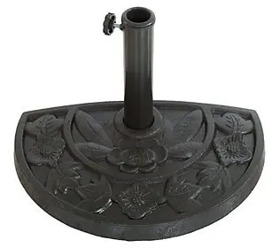 PURE GARDEN 20-lb Half Round Umbrella Holder
