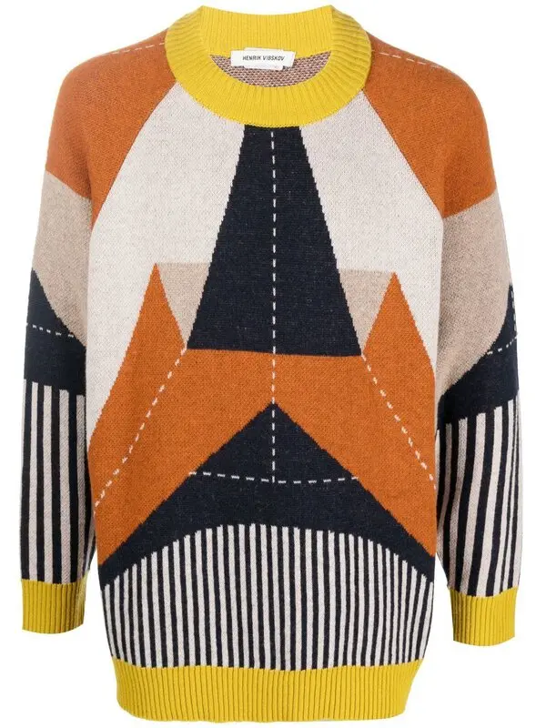 Henrik Vibskov Intarsia-knit Jumper - Neutrals