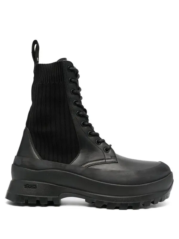 Stella McCartney Trace Lace-up Combat Boots - Black