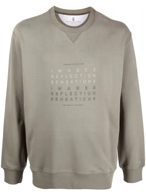 Brunello Cucinelli Logo-print Detail Sweatshirt