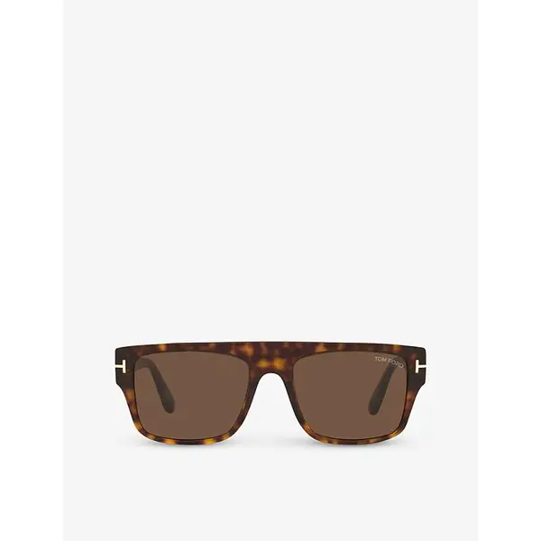 TOM FORD Square Frame Sunglasses - Brown