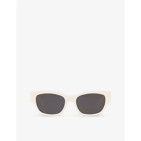 Celine Cl40197u Cat-eye Acetate Frame Sunglasses - White
