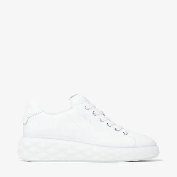 JIMMY CHOO Diamond Light Maxi Low-top Trainers - White/white
