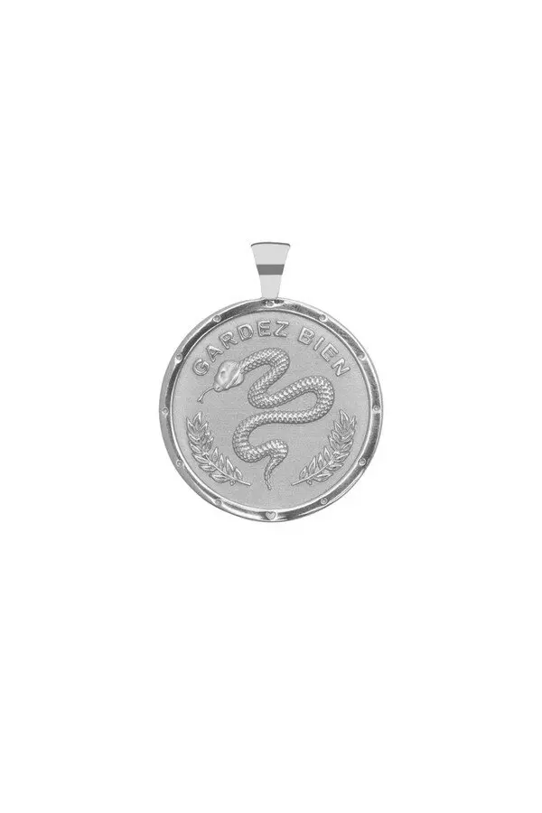JANE WIN Protect Jw Original Pendant Coin - Silver