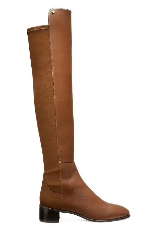 Buy STUART WEITZMAN City Block Square-toe Knee-high Boot - Red At 62% ...