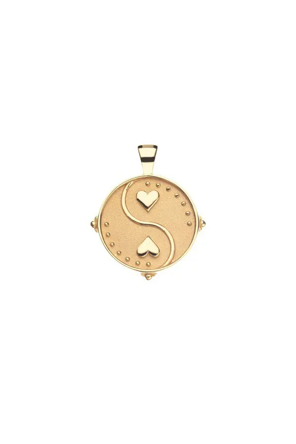JANE WIN Balance Jw Small Pendant Coin - Gold