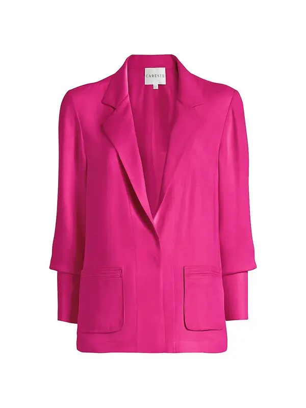 Careste Cecile Soft Tailored Jacket - Fuchsia | Editorialist