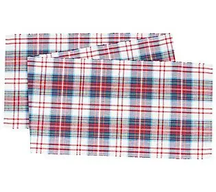 VALERIE PARR HILL 13' X 72' Morris Plaid Table Runner Valerie