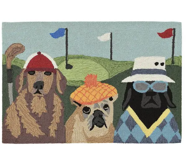 LIORA MANNE Frontporch Putts & Mutts In/out Rug Multi 20'x30