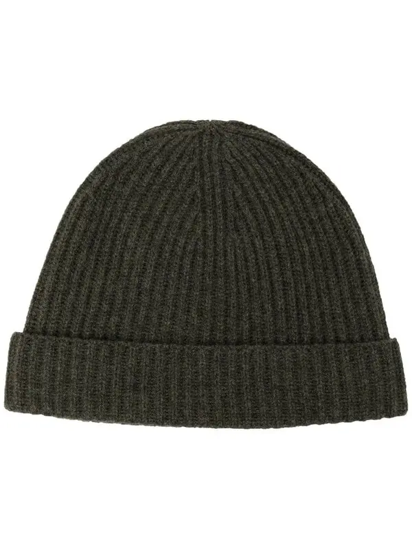 N.peal Ribbed Organic Cashmere Beanie