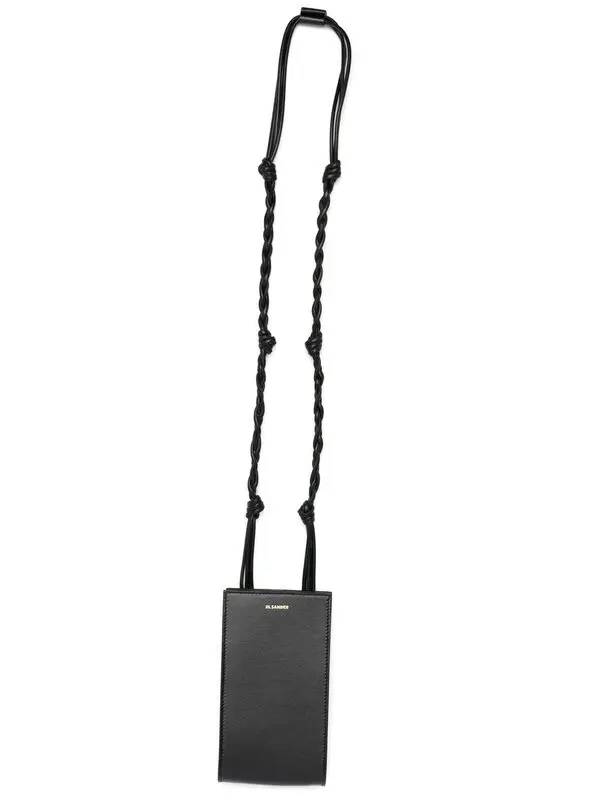 JIL SANDER Foil-print Phone Holder - Black